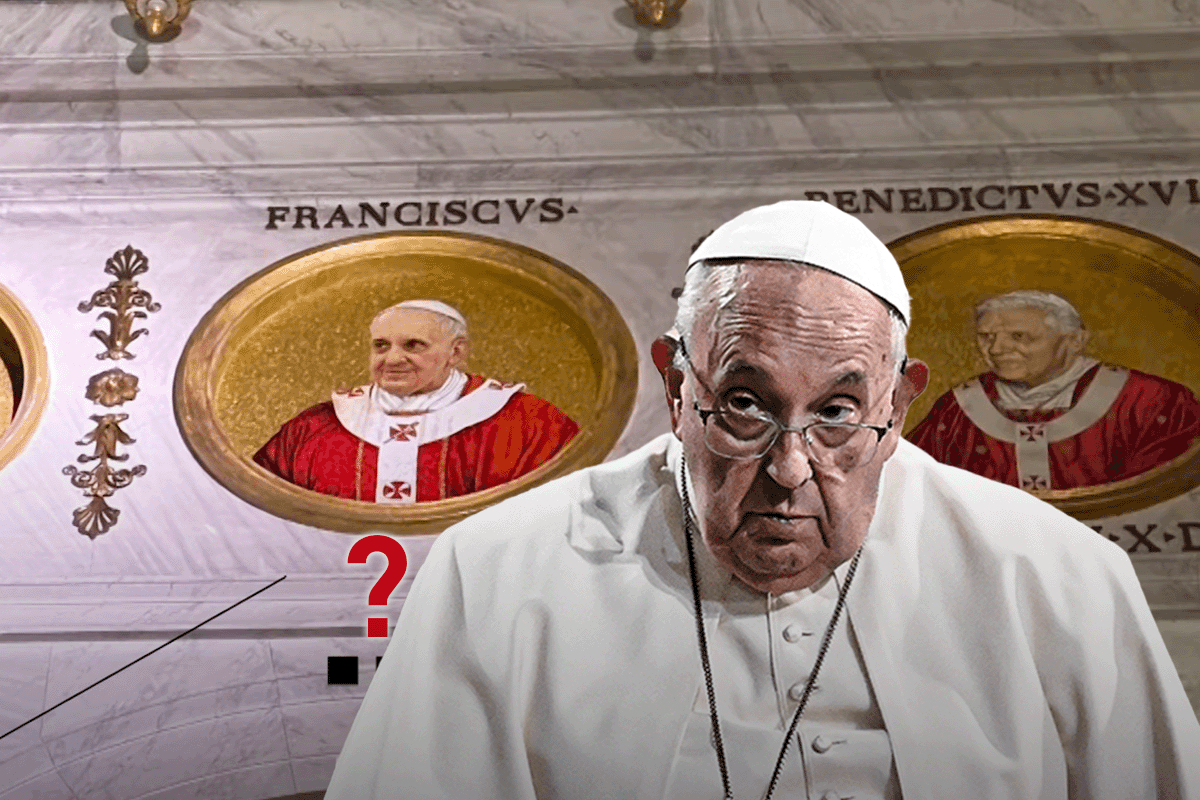 "Guardate cosa manca al simbolo di Bergoglio": giallo cardinale nella ...